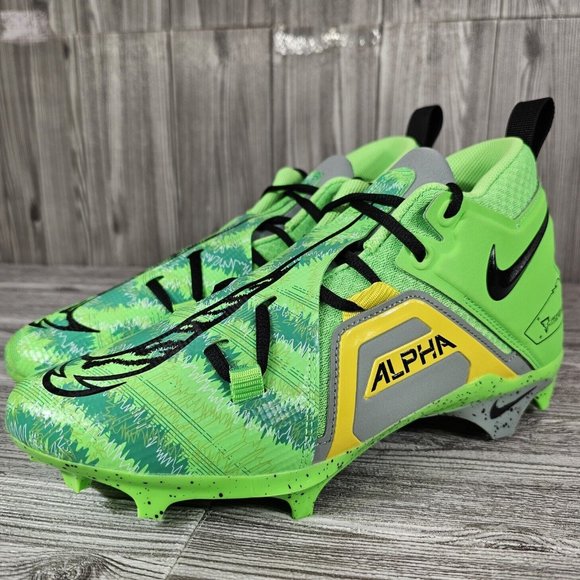 Nike | Shoes | Nike Alpha Menace Pro 3 Green Strike Football Cleats ...